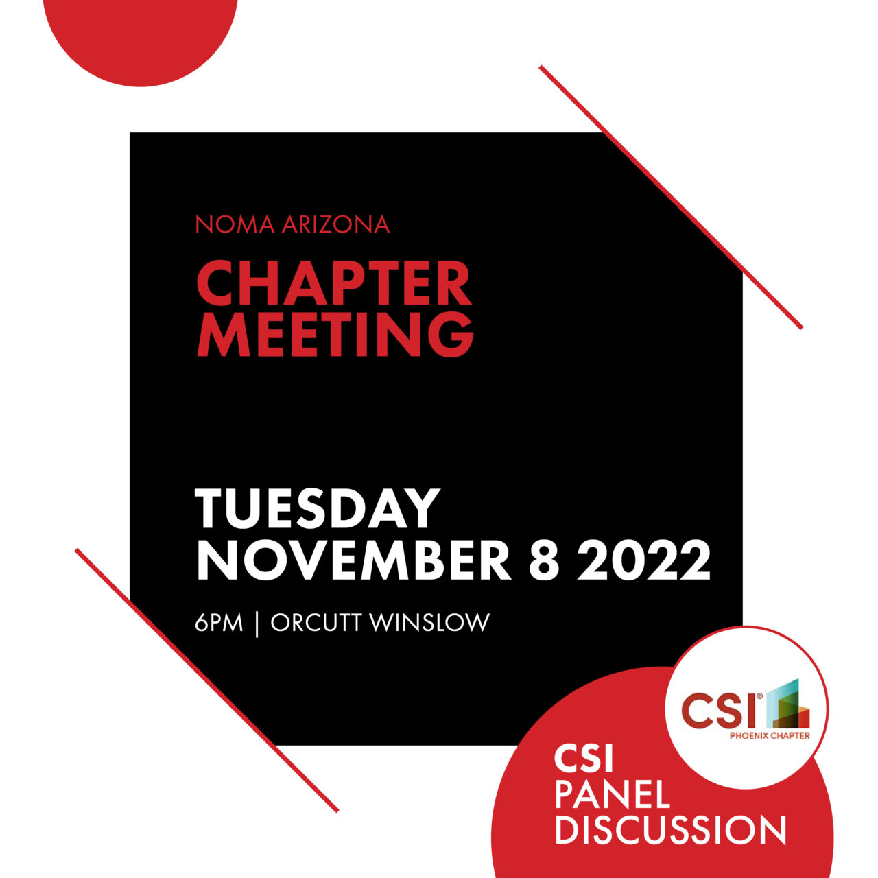 Chapter Meeting — November 2022 - NOMA AZ